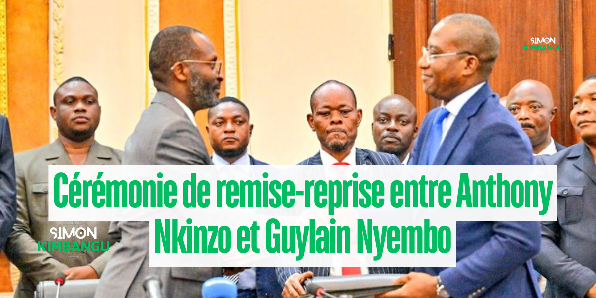 Cérémonie de remise-reprise entre Anthony Nkinzo et Guylain Nyembo ...